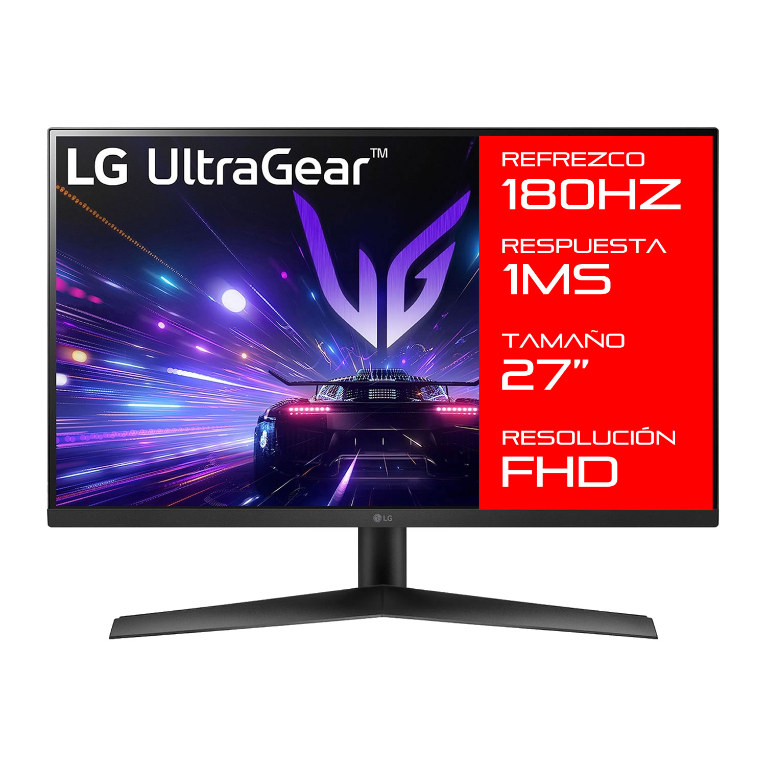 Monitor Gamer Lg 27 27gs60f Ultra Gear 180Hz 1Ms FHd 1080p Ips Amd ...