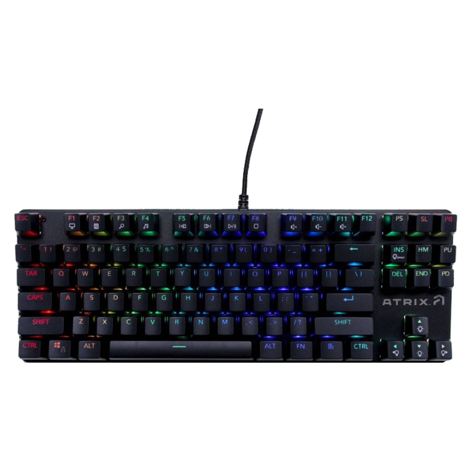 Teclado Gamer ATRIX GSKB01 Negro Mecánico