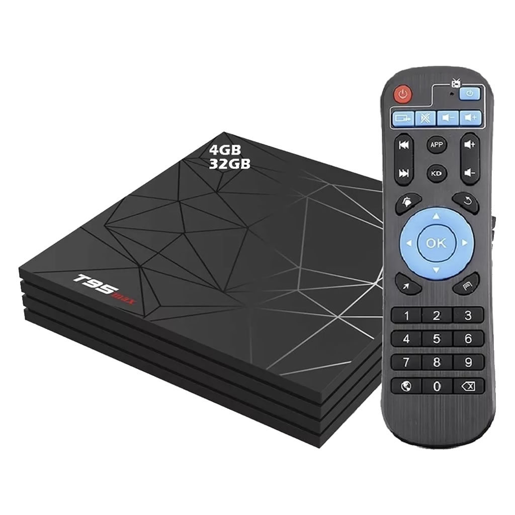 Smart Tv Box T95max Quad Core 1.5Ghz Ram 4Gb 32Gb Uhd 4k Android 9 Hdmi ...